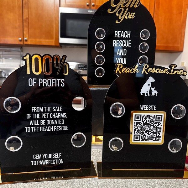 Three QR Code Baking Sign, Cute Custom Tabletop Social Media Sign With ...