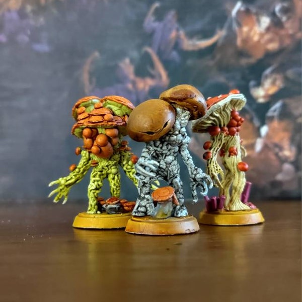 Mutant Myconid Monster Mini Set for Dungeons and Dragons Tabletop RPG ...