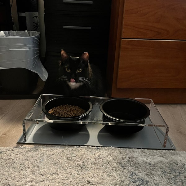 Orange Acrylic End Table - Neon Orange Lucite Side Table - Eccentric ...