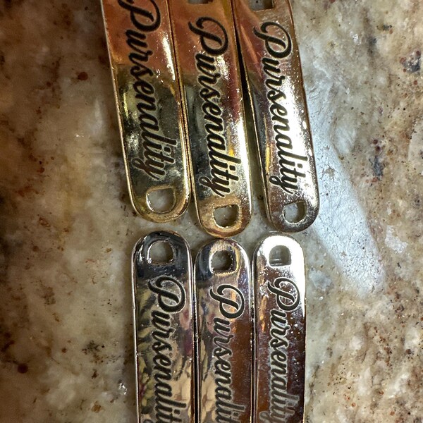 Custom Metal Tag 4.6x1.2 Cm(1.8"x0.5") for Handmade Items, Clothings ...