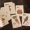 Nature Alphabet Flashcards / Watercolor Alphabet Cards / Homeschool ...