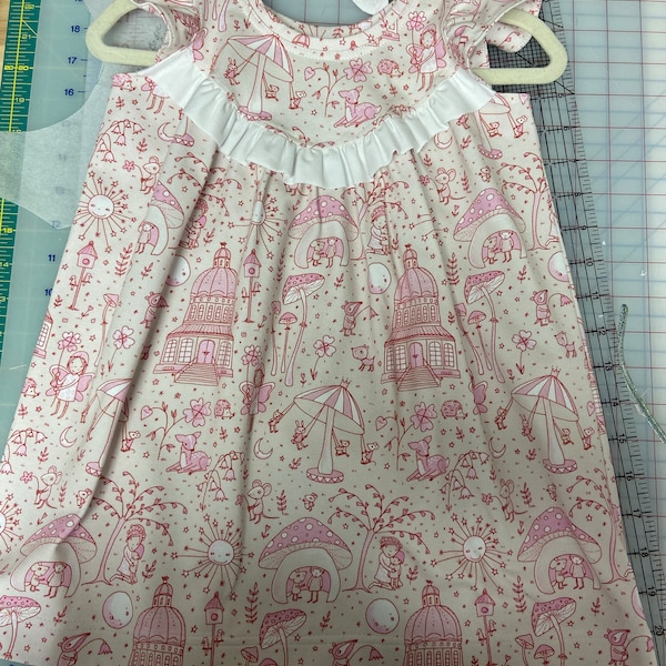 Girls Knit Fabric Dress Pattern Printable PDF Includes Projector File ...