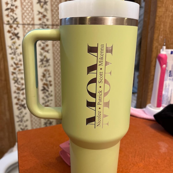 Personalized Stanley 40oz Cup, Custom Valentine's Day Gift, Monogrammed ...