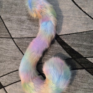 Fuchsia Pink and Purple Cheshire Cat Style Tail | Etsy