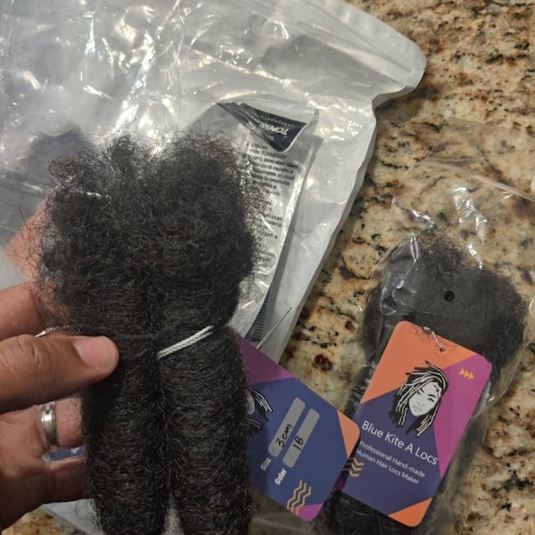Wicks Human Hair Loc Extensions for Man/women - Etsy