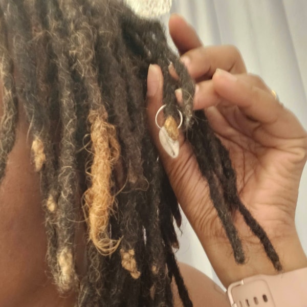 Set of 8 Cowrie Shells on Loc Rings, Loc Jewelry, Dreadlock Rings ...