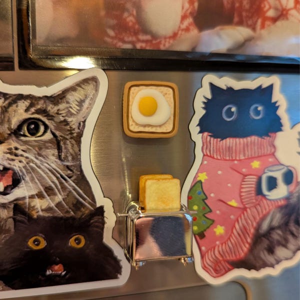 Slice Toaster Fridge Magnet | 3D Toaster Magnets | Tiny Bread Toaster ...