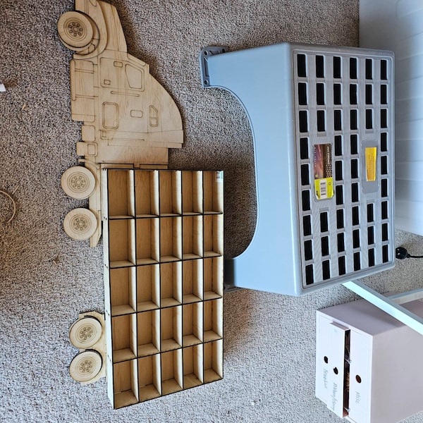Matchbox Car Hanging Storage Truck - Toy Car Garage - Laser Cut File ...