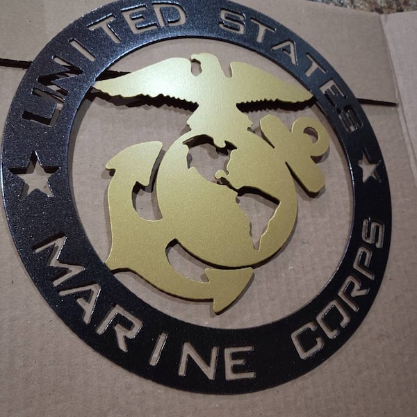 US Marine Corps Metal Sign -- Authorized Seller for USMC Logo -- USMC ...