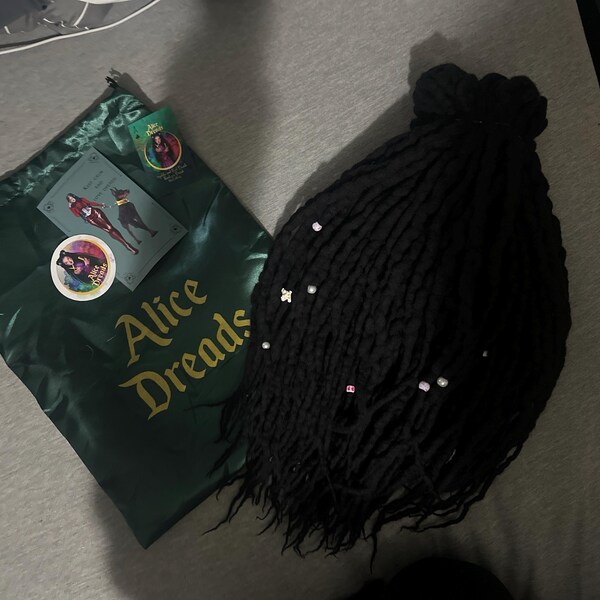 Black Curly Wool Dreads. "black Wizard" Double Ended or Single Ended ...