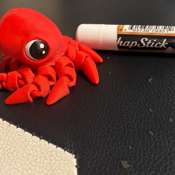 3D Printed Squid | Articulated Ocean Fidget Spinner Stress Relief Toy ...