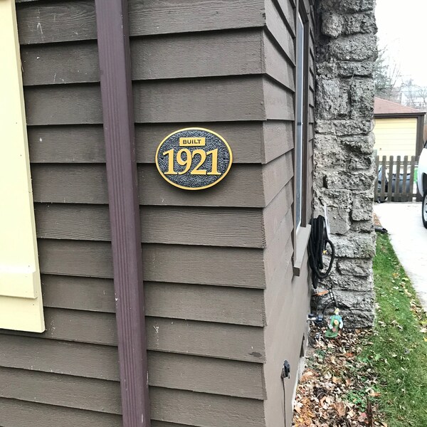 House or Business Year Established/circa/built Placard Sign / Custom ...