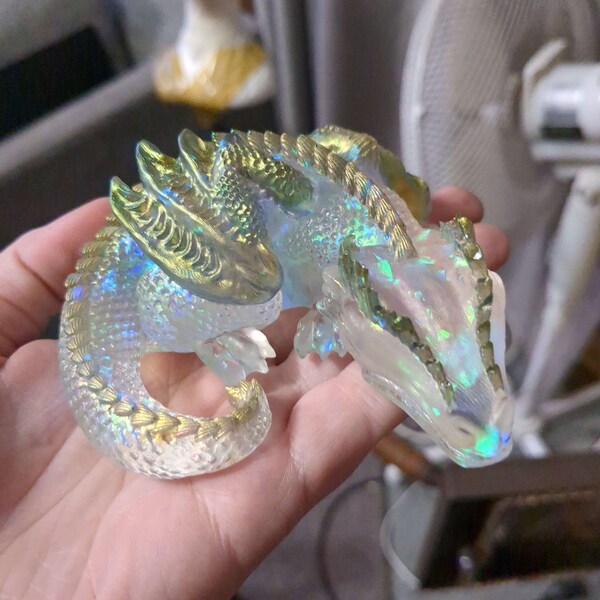 Resin and Timber Skull - Green Blue Resin Skull With Mallee Timber Burl ...