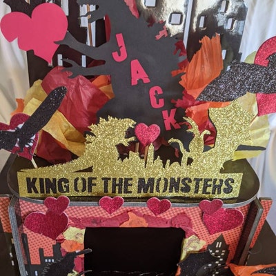 Godzilla Centerpiece Picks/ Godzilla Cake Topper / Dinosaur Party READY ...