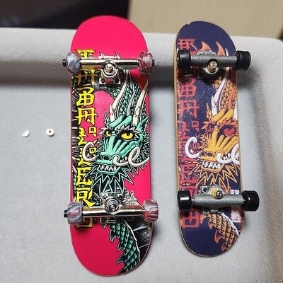 Fingerbomb Sk8boards Complete Custom Retro Style Fingerboard - Etsy