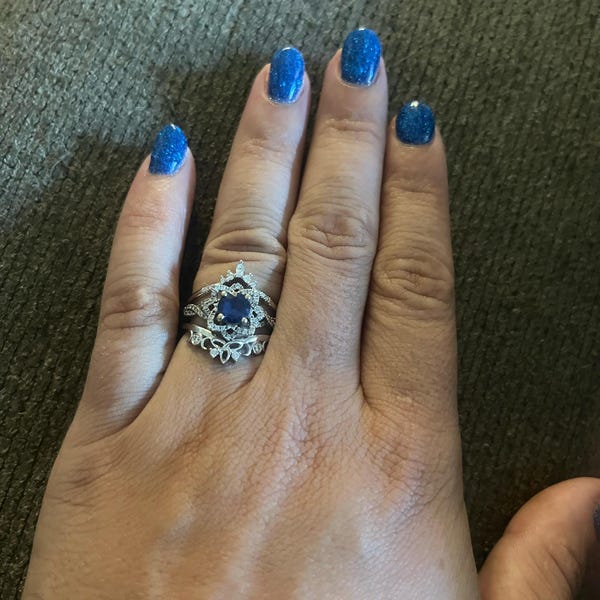 Unique Double Curved Moissanite Wedding Band Solid Gold Moissanite Ring ...