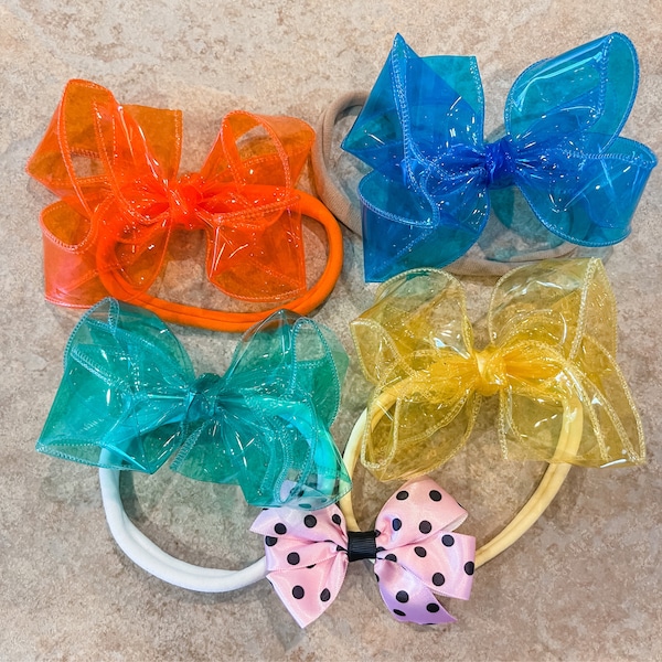 Jelly Hair Bows - Etsy