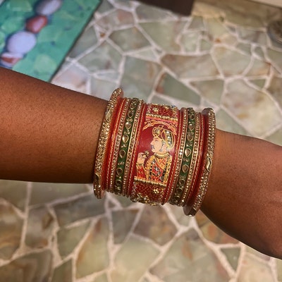 Indian Bangles Set / Bridal Bangles Set / Indian Jewelry / - Etsy