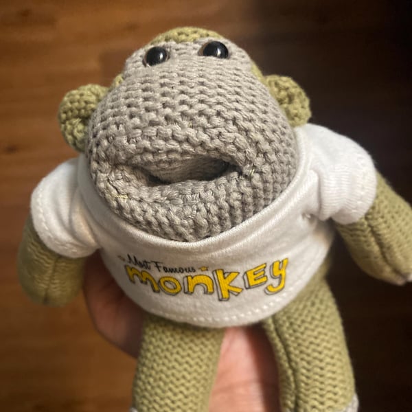 PG Tips Tea Chimp Promotional Knitted Monkey Beanie Plush Toy - Most ...