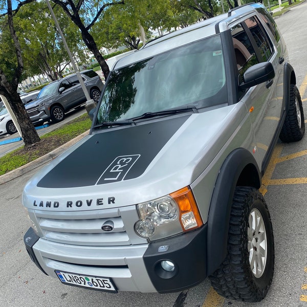 Matte Black Hood Decal for LR3/LR4 Land Rover Discovery: Easy Install ...