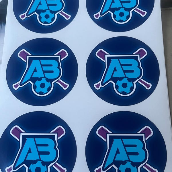 Personalized Round Business Logo Stickers | Personalized Stickers ...