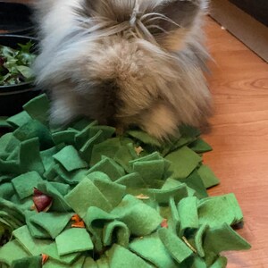Bunny Rabbit Snuffle Mat Foraging Blanket Stimulation Treat - Etsy