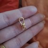 14K Gold Filled Push Spring Gate Swivel Clasps Findings Self Closing ...