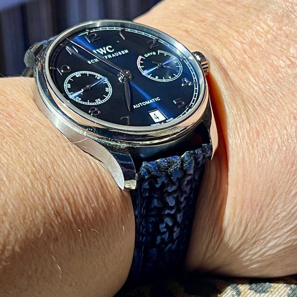 Shark Skin Watch Strap, Shark Skin Watch Strap, Blue Watch Strap, Blue ...