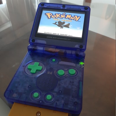 Gameboy Advance SP IPS V2 Screen Mod Dark Transparent Purple - Etsy