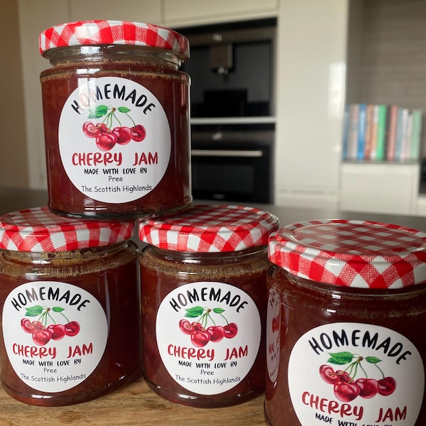 58 Personalised Mini Jam Jar Labels Any Name Printed, Strawberry ...