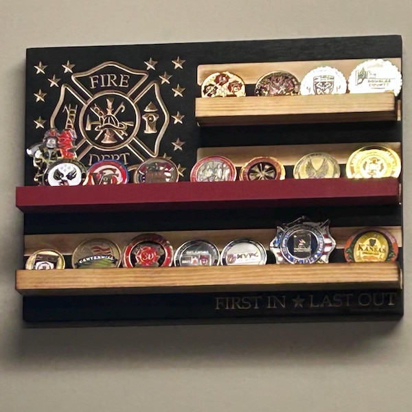 100 Coins Army Soldier's Creed Motto US Flag Challenge Coin Holder ...