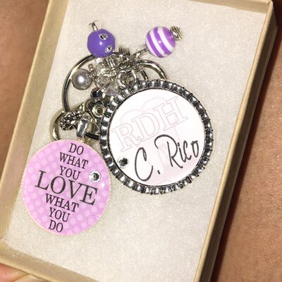 Rn Nurse, Do What You Love PERSONALIZED Keychain, Nurse Graduate, RDH ...