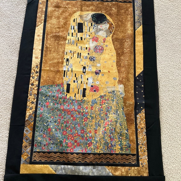 The Kiss Panel in Gold Metallic (srkm-17178-133) | Gustav Klimt ...