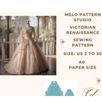 Bridgerton Gown Sewing Pattern, Bridgerton Dress, Renaissance Dress ...