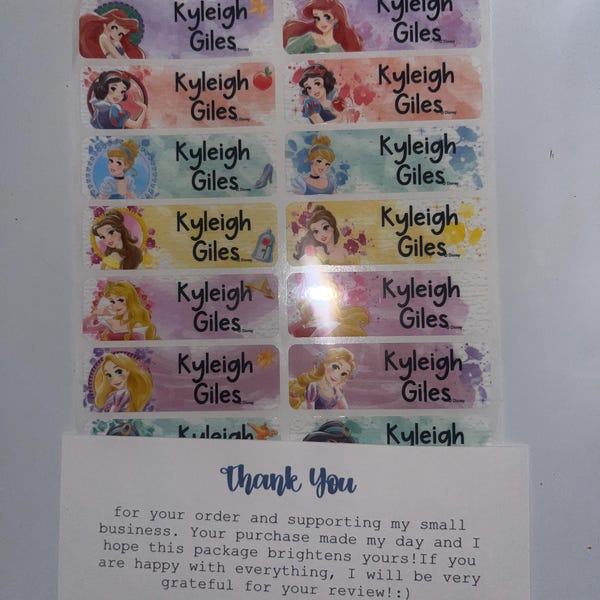 Personalized Name Stickers - Kids Name Labels, Laptop Bottle Stickers ...