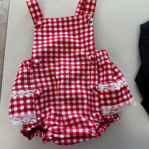 Baby Overalls Sewing Pattern & Tutorial: Easy Playsuit (PDF Download ...