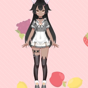 Vtuber Model for Commercial Use Full Body/fully Rigged Live2d Anime ...