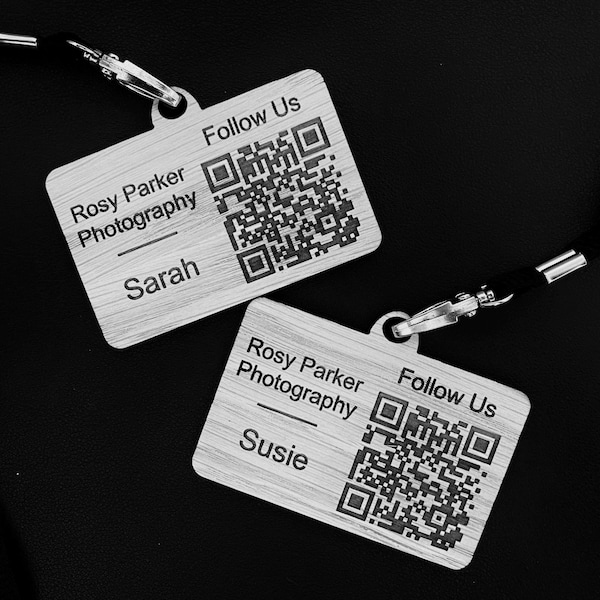 Interactive QR Code Eco-friendly Name Badges With Eco Lanyards ...