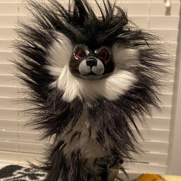 LARGE AVIAN: Raven/crow Woodbaby,handmade Shoulder-sitting Puppet ...