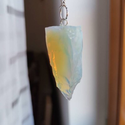 Raw Opalite Crystal Pendulum Reiki Wicca Divination Tool - Etsy