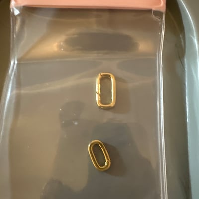 18K Gold/silver Filled Clasp,oval Carabiner Clasp,spring Clasp,round ...