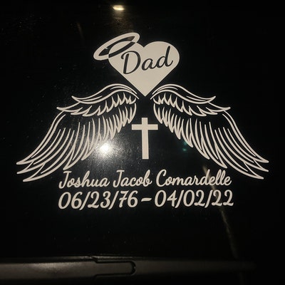 Personalized Dad in Loving Memory Decal in Loving Memory Decal Custom ...