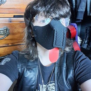 Gothic Leather Face Mask Pattern Leather Face Mask Halloween Party - Etsy