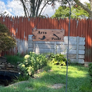 Wilderness Bear Lake With Scenic Pine Trees Pond Family Name Est Sign ...