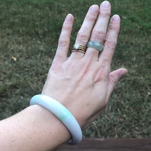 Albite Jadeite Jade Bangle Bracelet 56.7mm True Lavender - Etsy