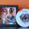 Custom Dog Portrait Dog Portrait Memorial Pet Portrait Embroidered Pet ...