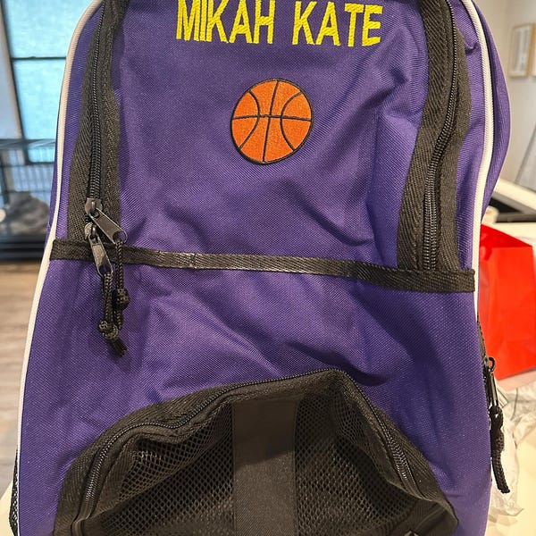 Personalized Volleyball Backpack With Name & Embroidered Volleyball ...