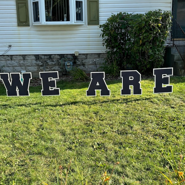WE ARE Letters - Penn State Nittany Lions - Football Yard Card - Game ...