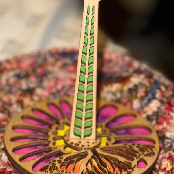 Kilim Lemonwood Mini-minder (pat. Pend.): Portable Wrist Yarn Holder - Etsy