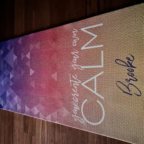 Workout Inspiration Personalized Yoga Mat, Yoga Accessories, Gifts for ...